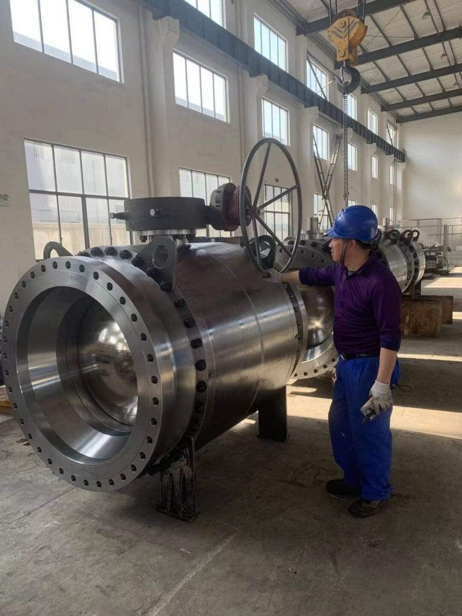 42 Inch 300 LB Trunnion Ball Valves Ready for Shipment - Bosseal